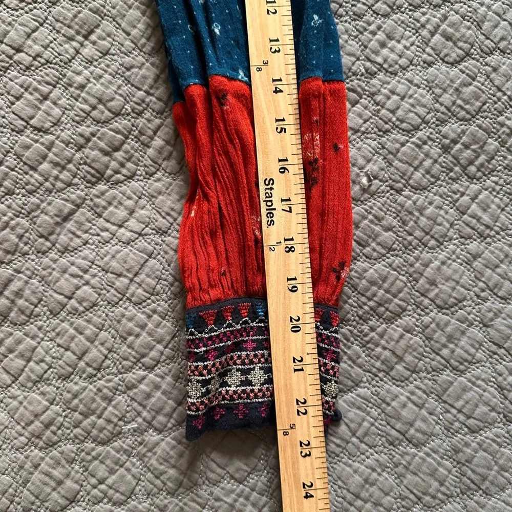 Free People | Dresses | Free People Rare Feelings Red Blue Floral ...